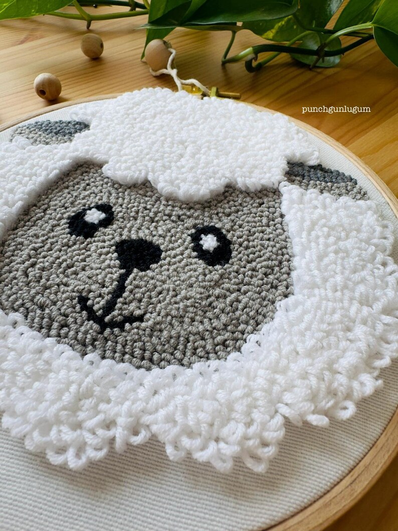 Kids Room Decor, Punch Needle, Farm Nursery Decor, Tufted Wall Hanging ...