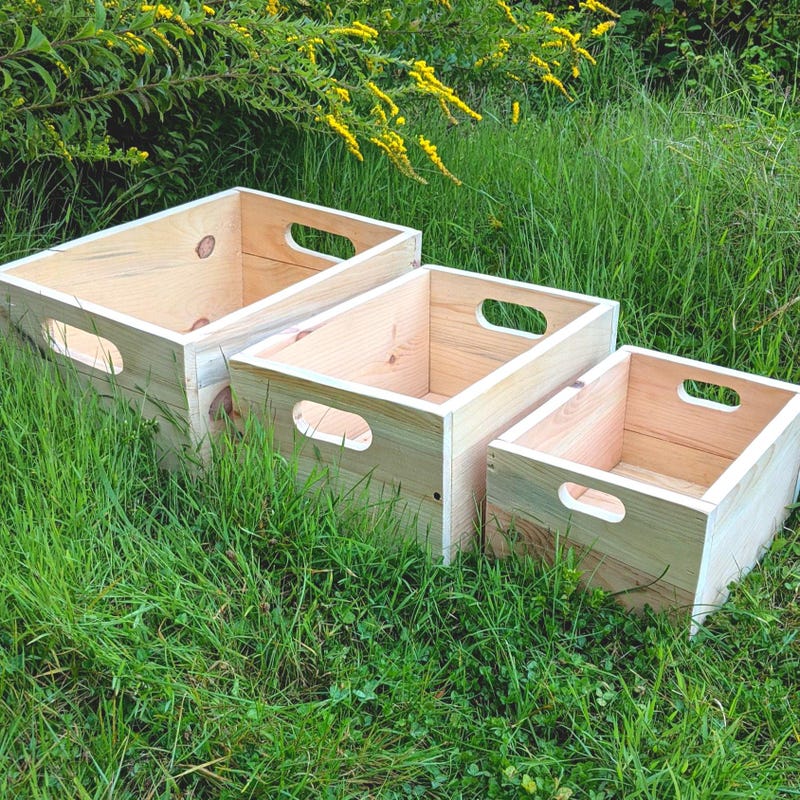 Wooden Apple Crates - Etsy