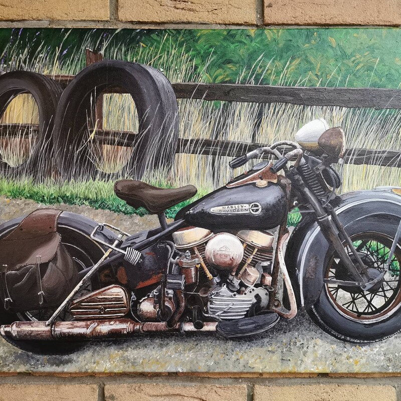 Shovelhead Print - Etsy