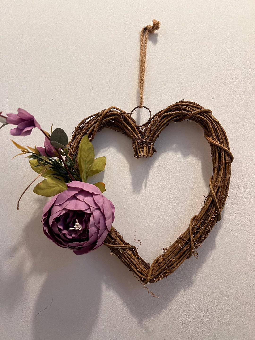 Grapevine Heart Wreath - Etsy