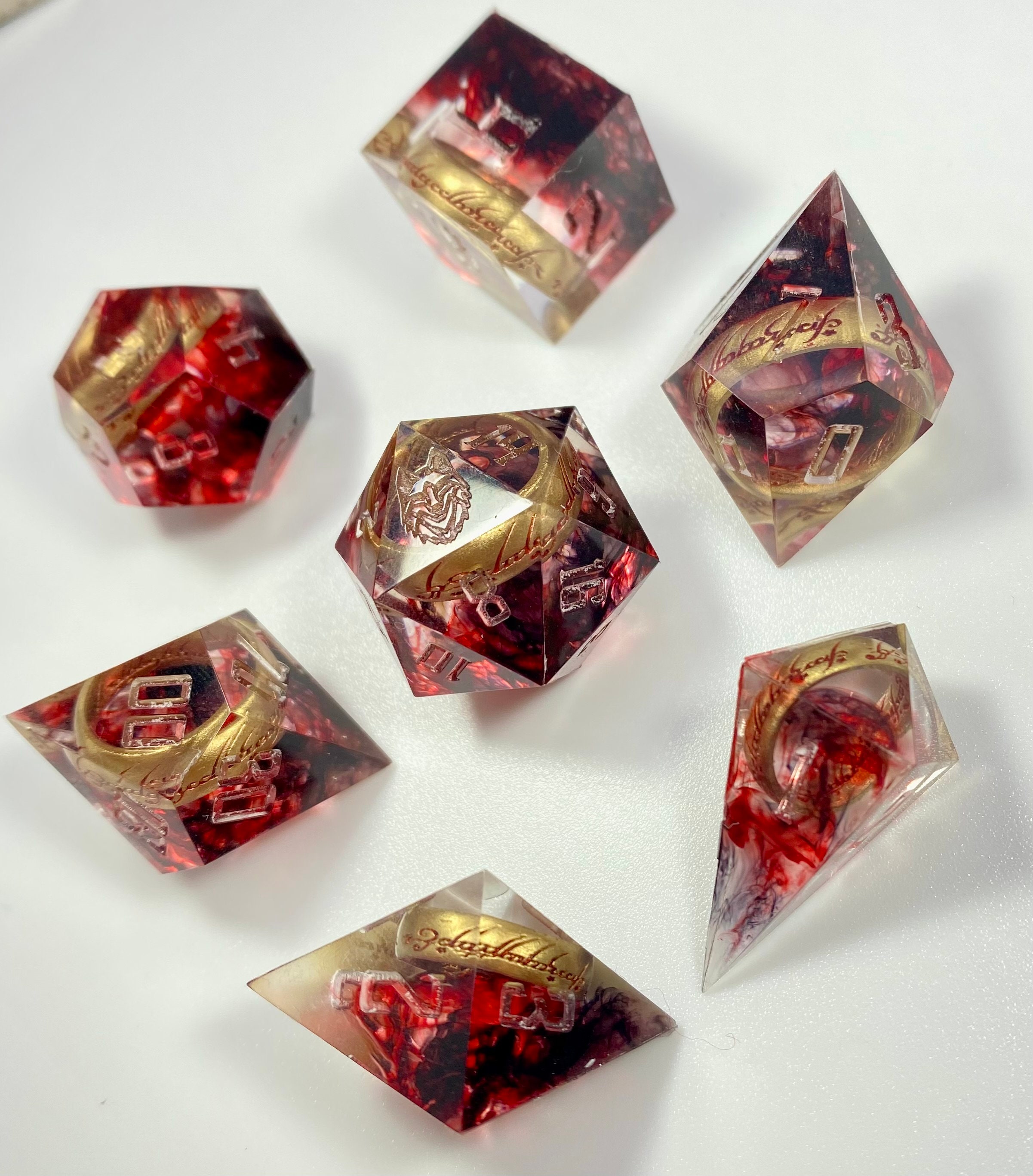 PREORDER One Ring Lotr Polyhedral Dice Set - Etsy Canada