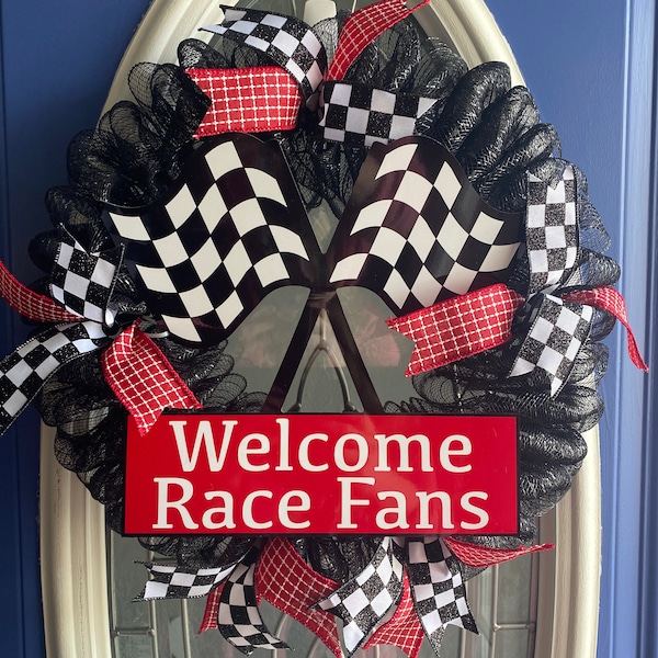 Racing Wreath - Etsy