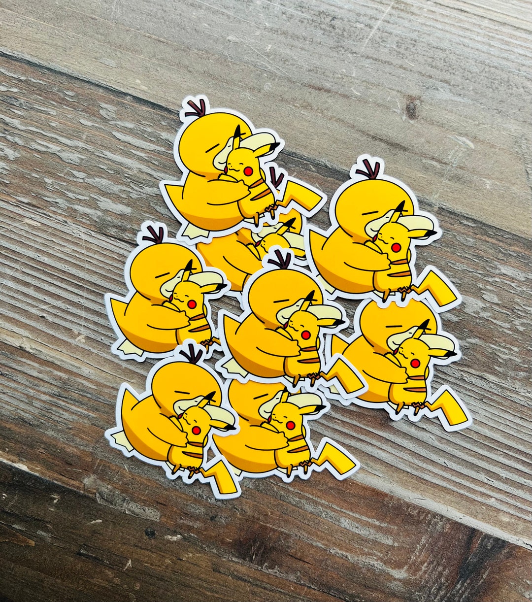 Psyduck and Pikachu Sticker Pokémon Stickers Pikachu - Etsy
