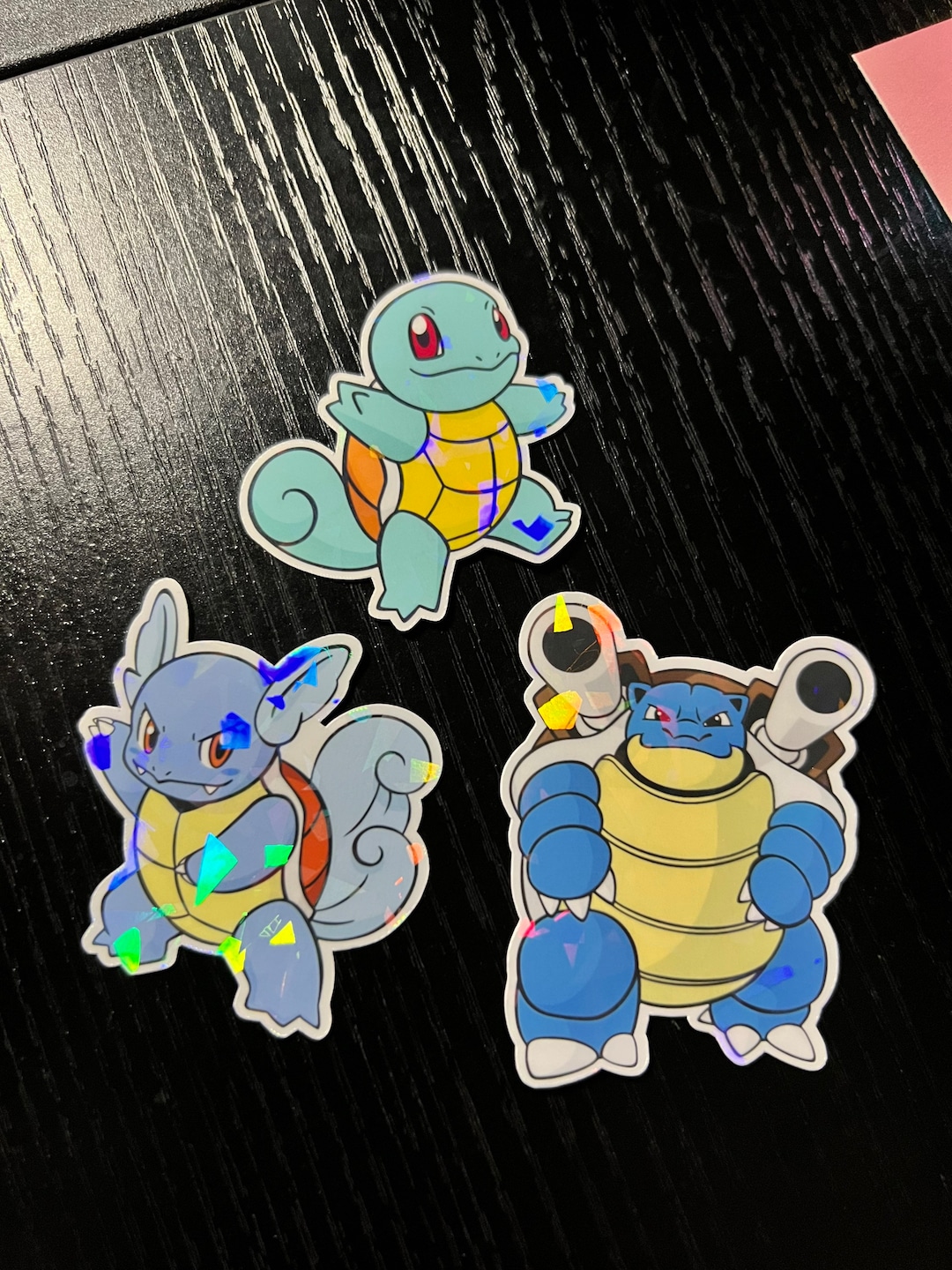Squirtle Evolution Holographic Sticker Pack Squirtle - Etsy