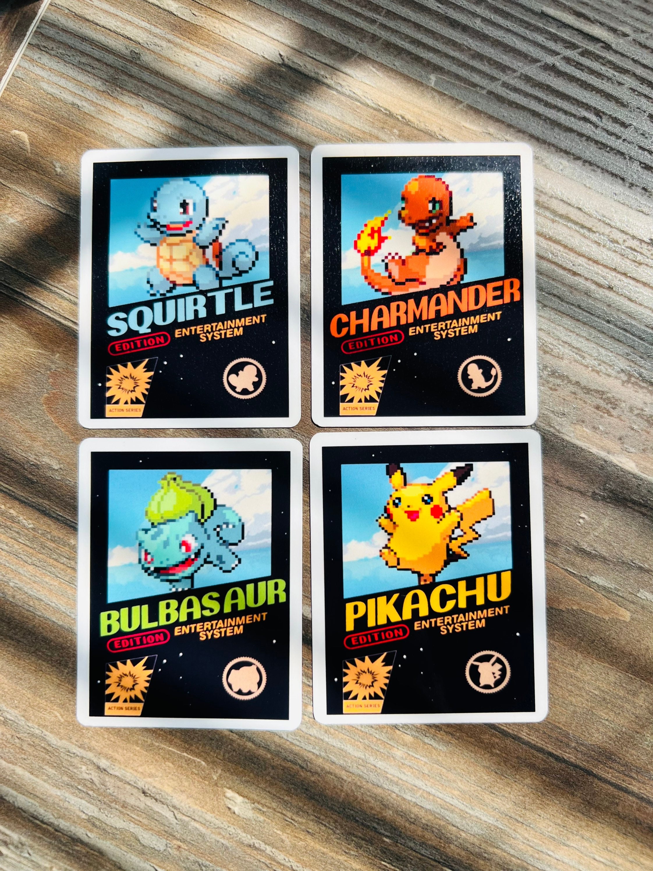 NES Pokémon Stickers Pokémon Bulbasaur Charmander - Etsy Ireland