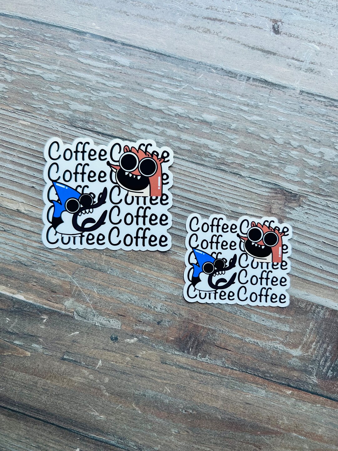 The Regular Show Stickers Mordecai and the Rigbys for - Etsy