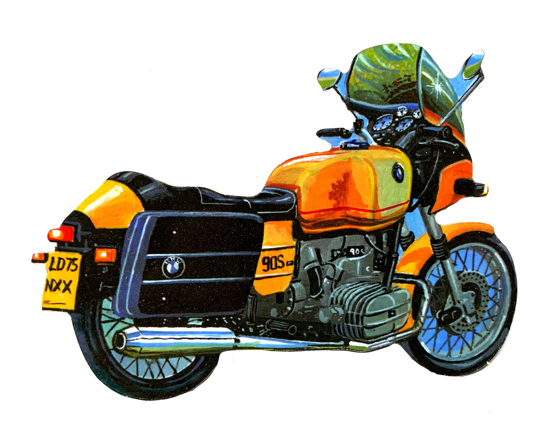 BMW R90S Magnet Bmw R90S Motorcycle BMW Motorbike Magnet MS24-JM - Etsy