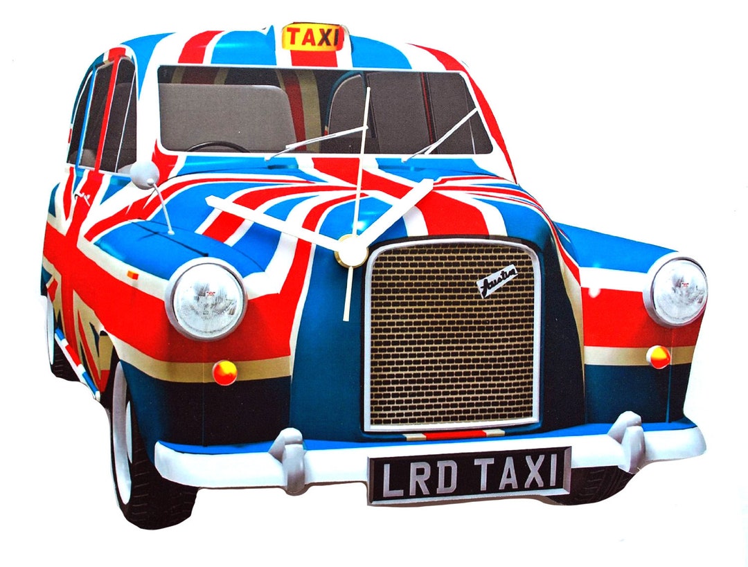 London Taxi Cab Clock Black Cabs london Gift London Gifts union Jack ...