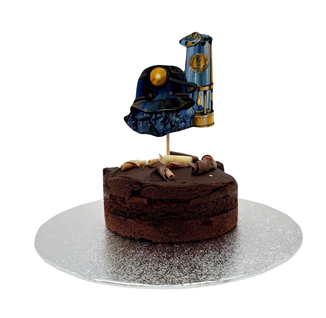 Coal Mining Cake Topper Colliery Cake Topper Coal Miner's Helmet Cake ...