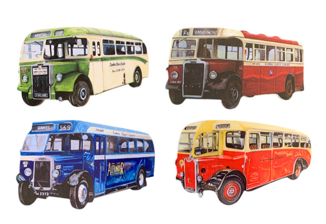 Vintage Bus Magnet Set Leyland Bus Guy Bus Vintage Buses - Etsy