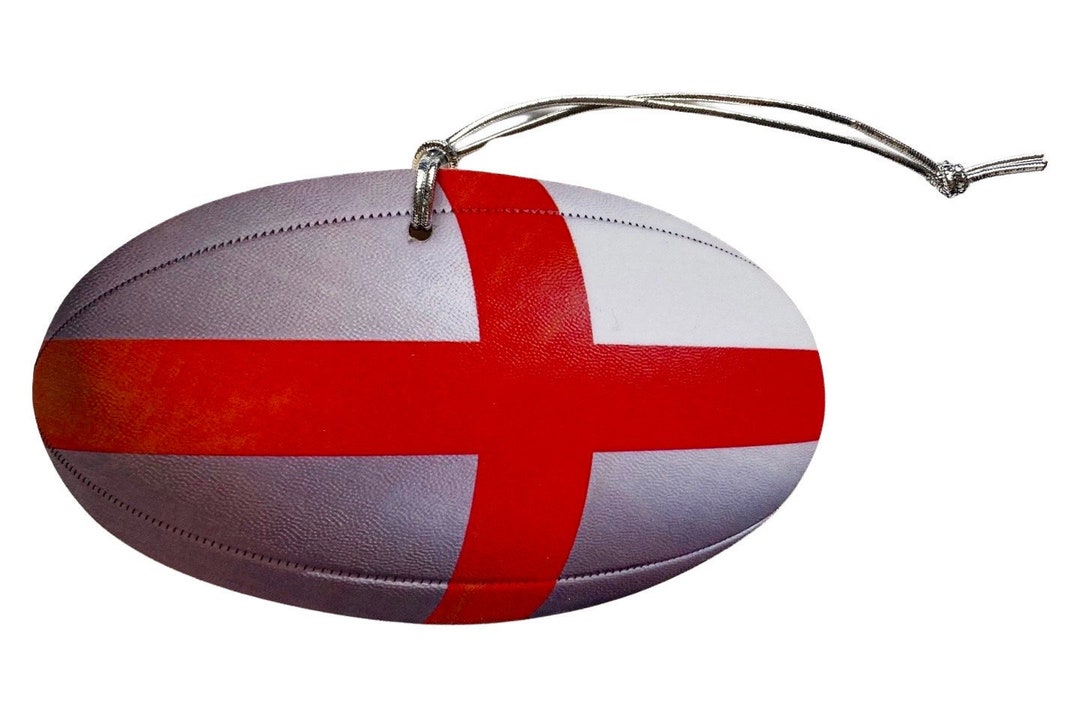 England Rugby Ball Christmas Tree Decoration England Rugby - Etsy UK