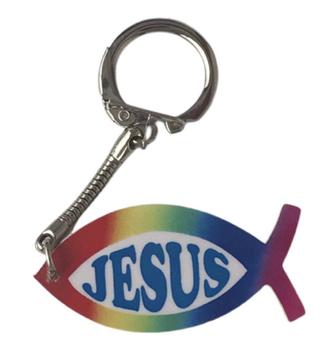 Jesus Keyring Jesus Keyrings Jesus Fish Keyring Jesus Christ Keyring - Etsy