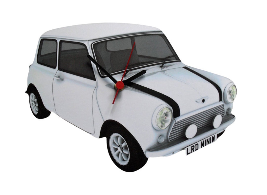 White Mini Cooper Clock Mini Clock Mini Coopers White Minis M9-C - Etsy