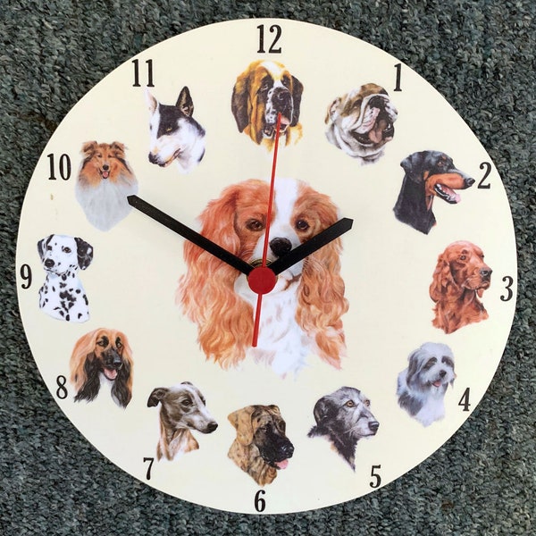 Dog Clock - Etsy UK