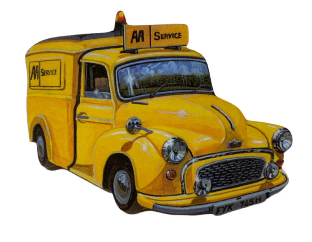 AA Van Plaque Morris Minor Van AA Services Van Morris Minor Vans WT57-P ...