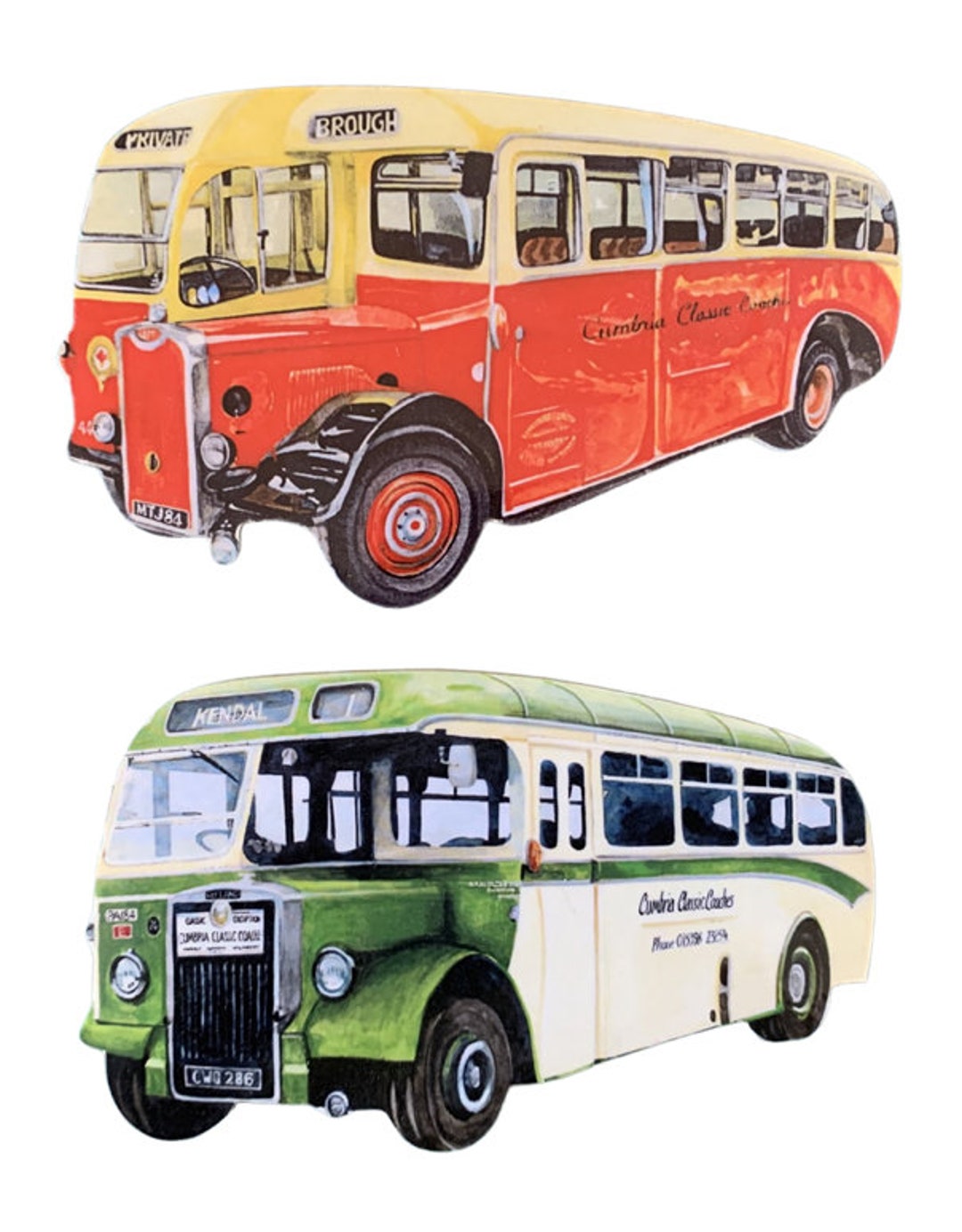 Vintage Bus Plaque Set Leyland Bus Guy Bus Vintage Buses WT3/20-P - Etsy