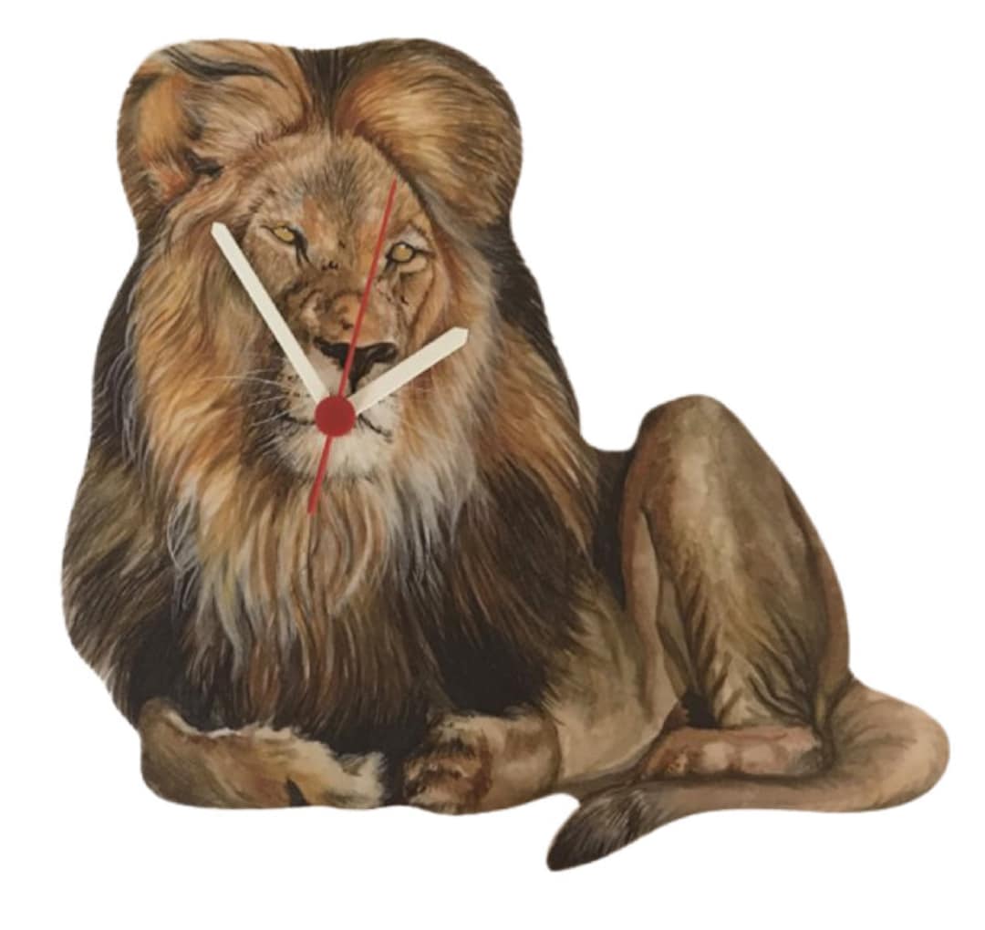 Lion Clock Lions Lion Clocks Lion Gift Mufasa the Lion King WW22-C - Etsy