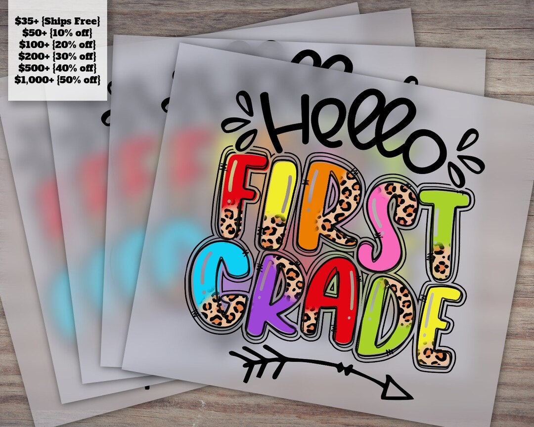 1st Grade Back to School Leopard Design Teacher First Day Ready to ...