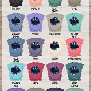 Blue Bobcats Hand-drawn Design, Ready to Press Football Art, Bobcats ...