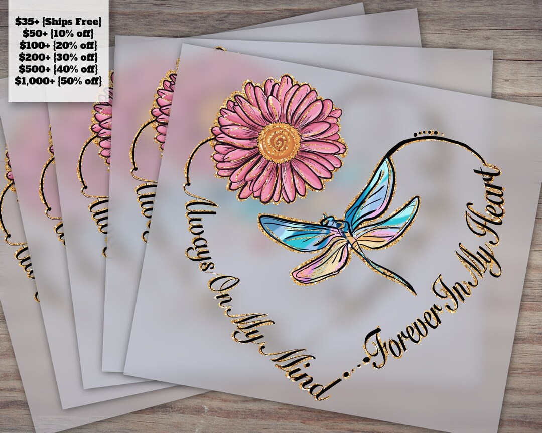 Memorial Dragonfly Design: Always on My Mind, Forever in My Heart Ready ...