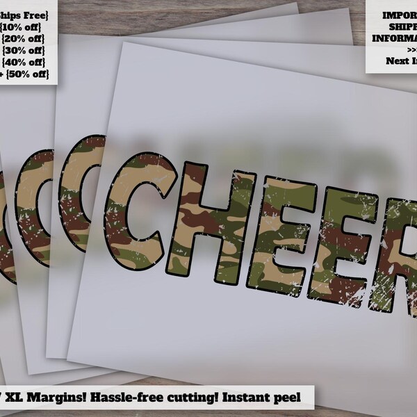 Camo Cheer Bow - Etsy