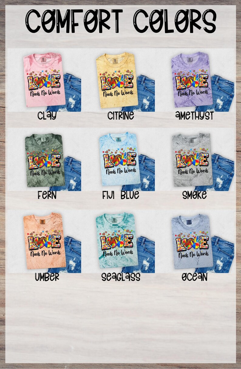 Autism Awareness Ready-to-press Design, Love Needs No Words - Heat ...