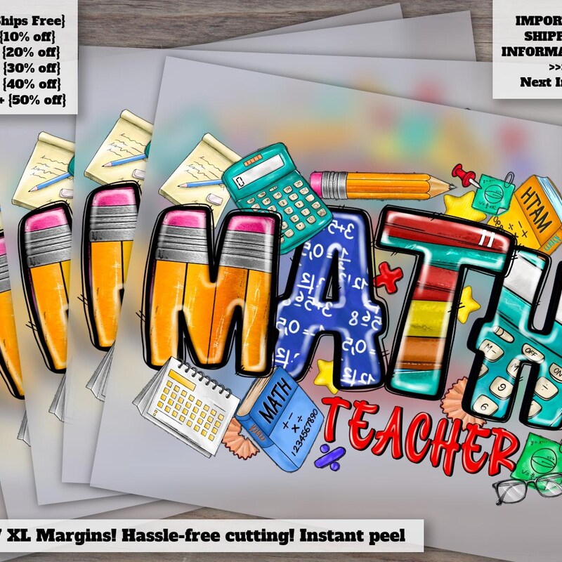 Math Vinyl Wall Decals - Etsy