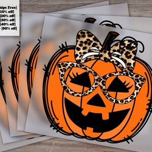 Halloween Pumpkin Heat Transfer Design, Love Halloween DTF, Horror ...