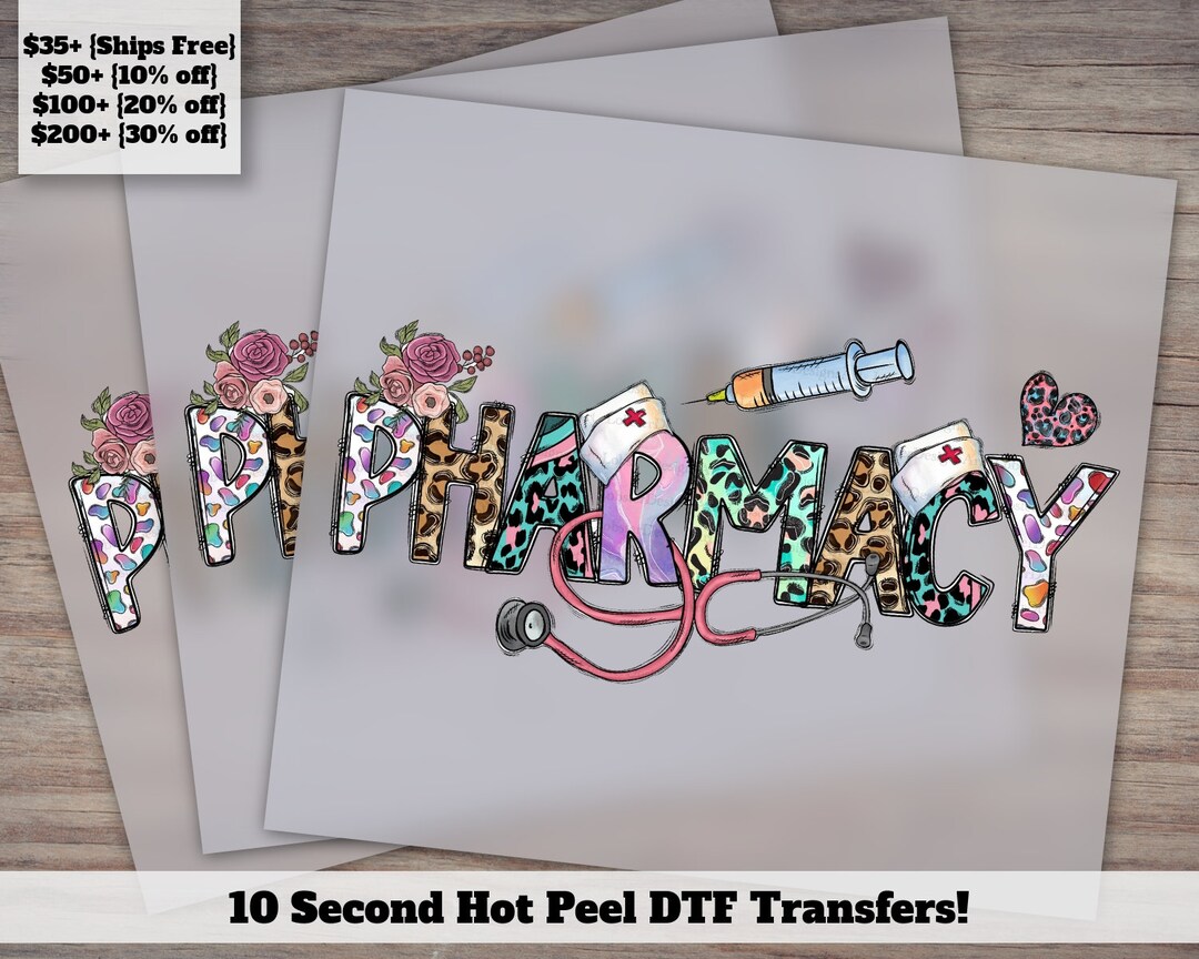 Custom DTF Prints, DTF Transfers, and Hand Drawn Designs for Nurse Life ...