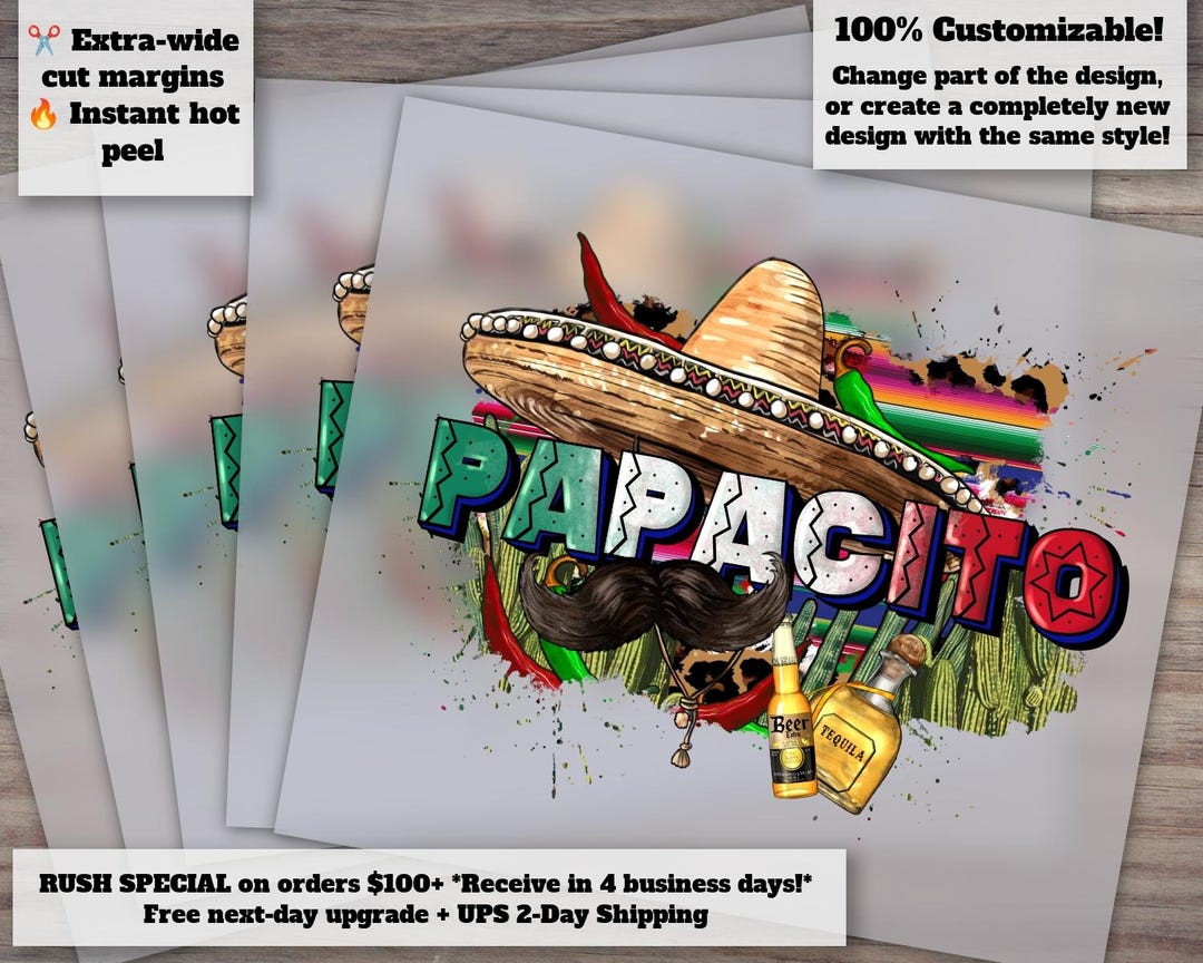 Cinco De Mayo Papacito Design, Mexican Day Graphics, Ready to Press ...