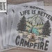 Gnomes Camping Design Ready to Press, Heat Transfer, DTF, Camp Life ...