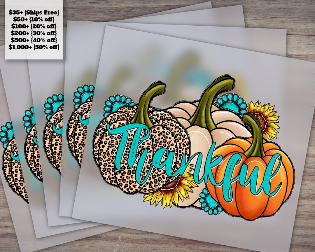 Thankful Dtf, Fall Vibes, Happy Fall Dtf, Digital Transfer Print, Fall ...