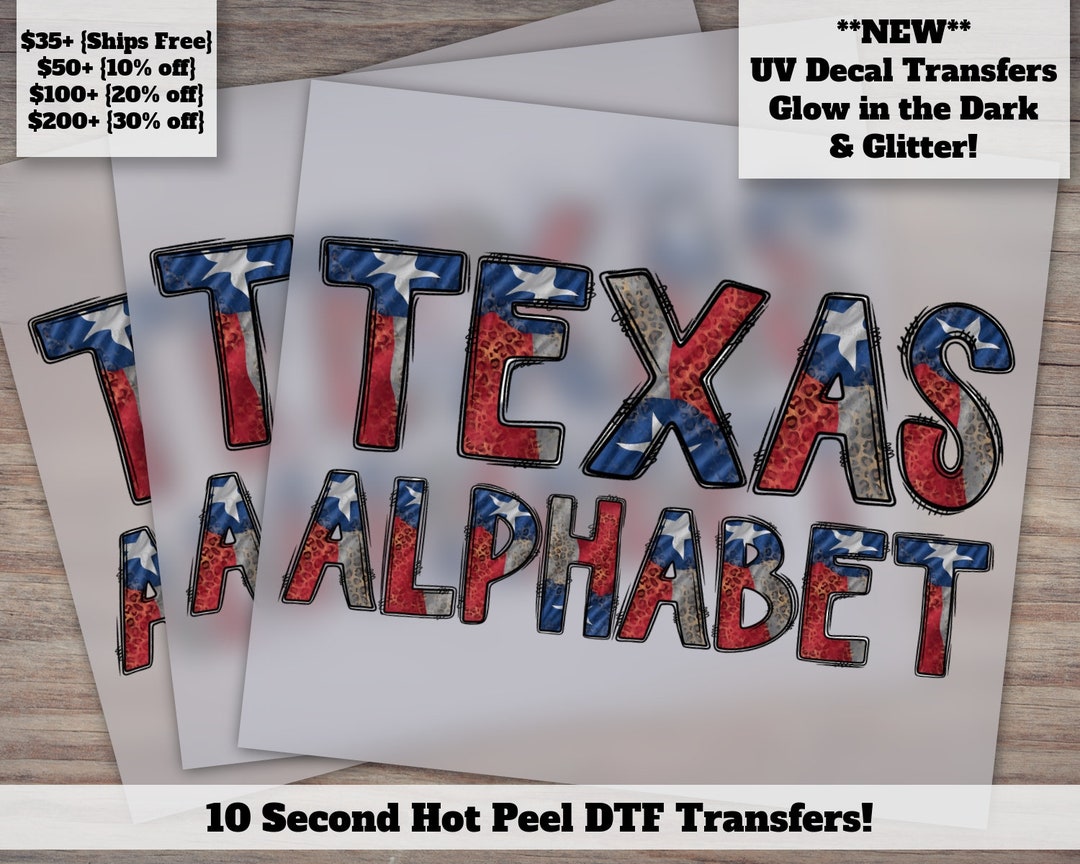 Texas Alphabet Design Western Font Letters Ready to Press - Etsy