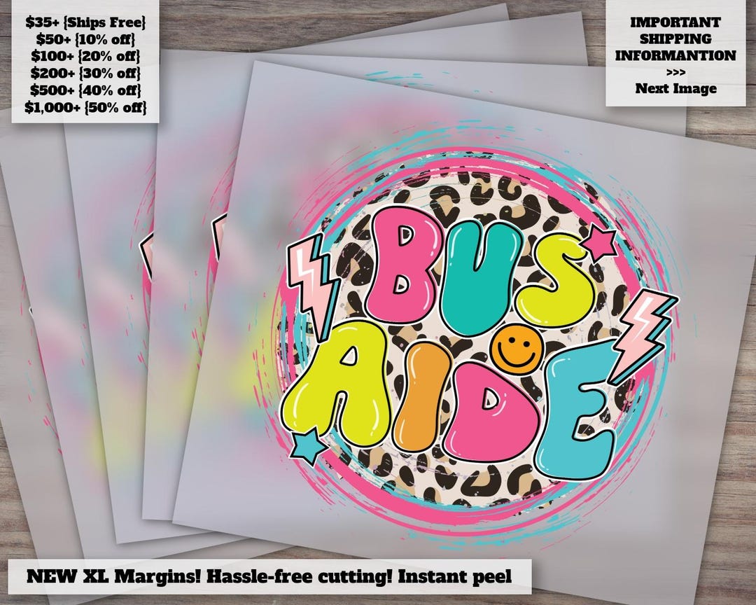 Leopard Bus Driver Design With Heat Transfer, Ready-to-press for DTF ...