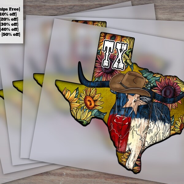 Dtf Transfers Ready for Press Texas - Etsy