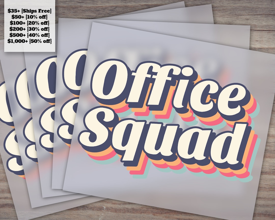 Office Staff Transfer, Office Squad Transfer, Coworker Gift ...