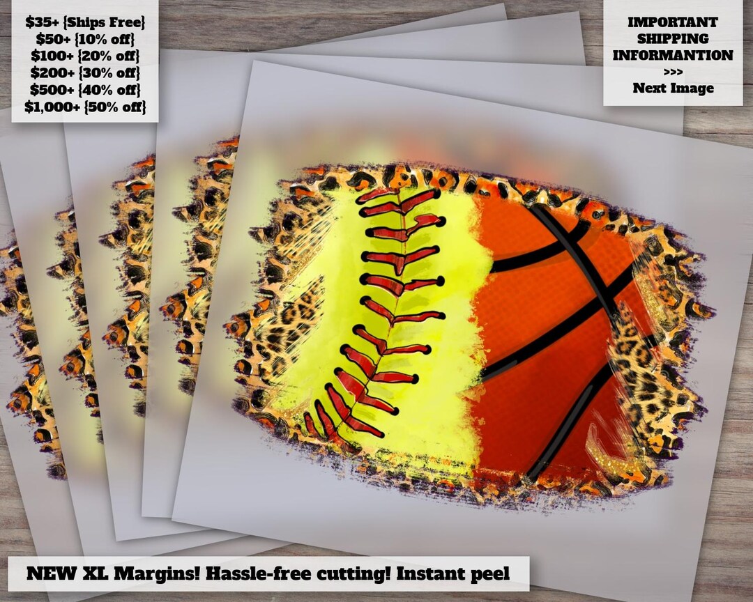 Sports Background Designs - Softball and Basketball, Ready to Press ...