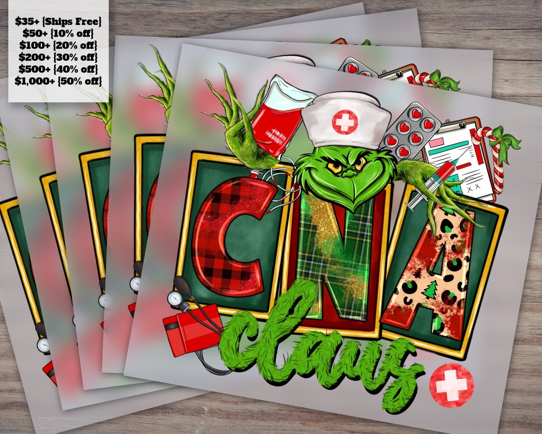 CNA Merry Christmas Certified Nursing Assistant Claus Design, Ready to ...