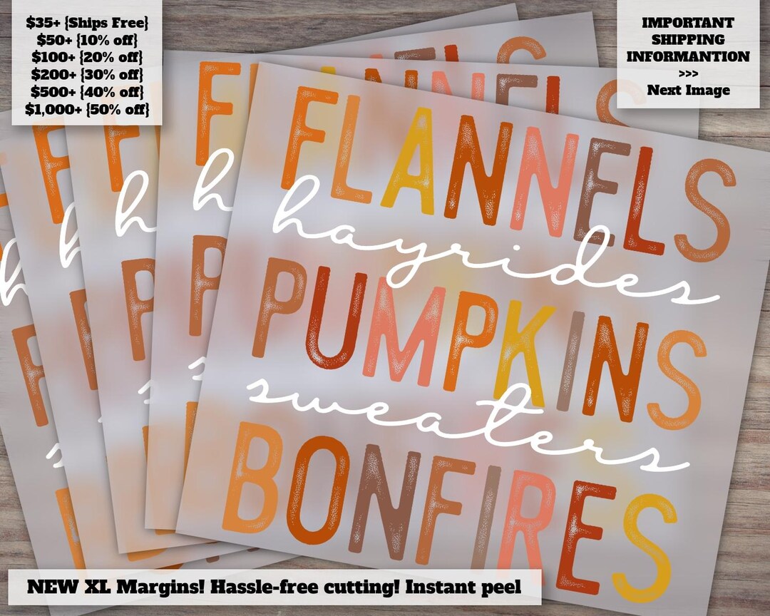 Fall Pumpkin Transfer,fall Gift, Autumn Transfer for Women, Womens ...