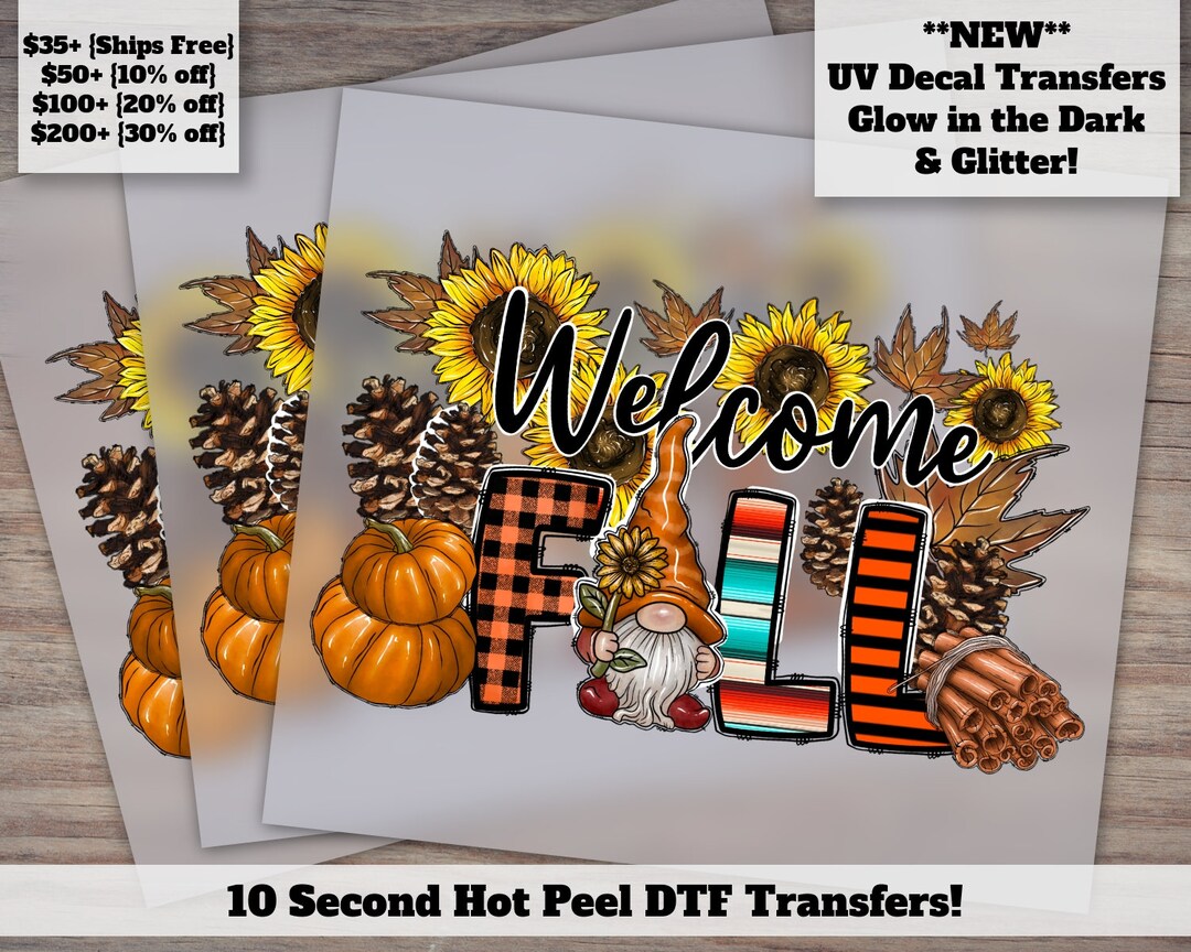 Welcome Fall Pumpkin Dtf Digital Transfer Print, Autumn Dtf, Hello Fall Dtf, Pumpkin Clipart ...