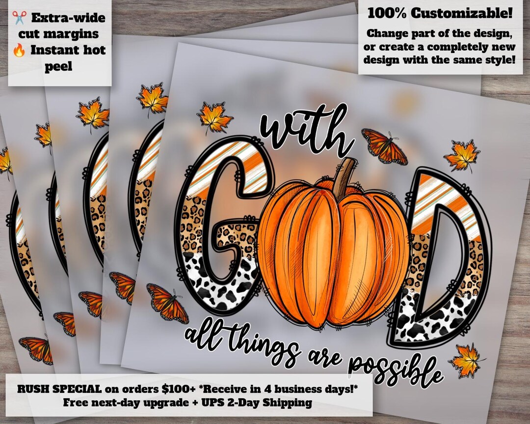 With God All Things Are Possible Fall Pumpkins Print, Fall, Pumpkin ...