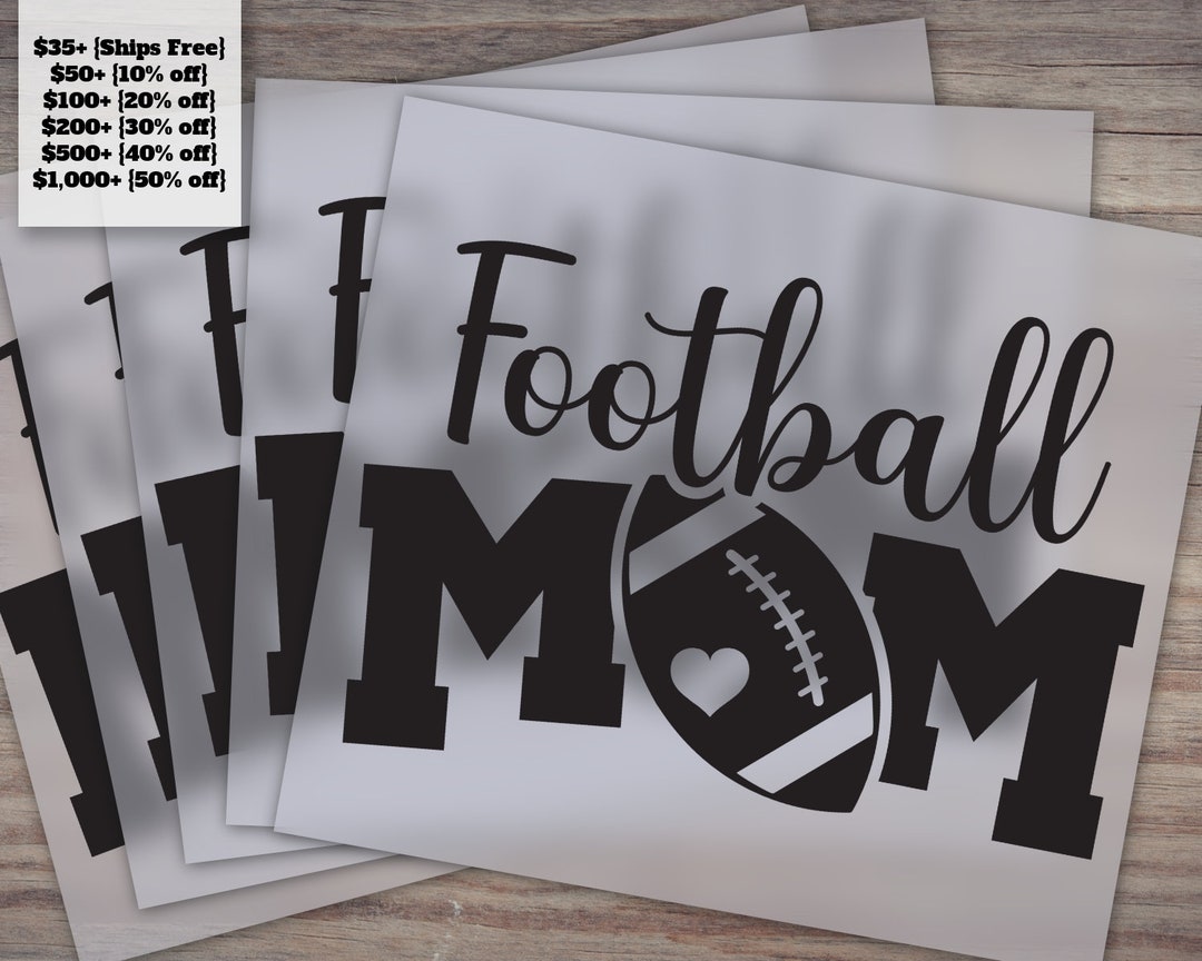 Football Mom DTF, Cricut Ready Heat Transfer Design, DTF Press ...