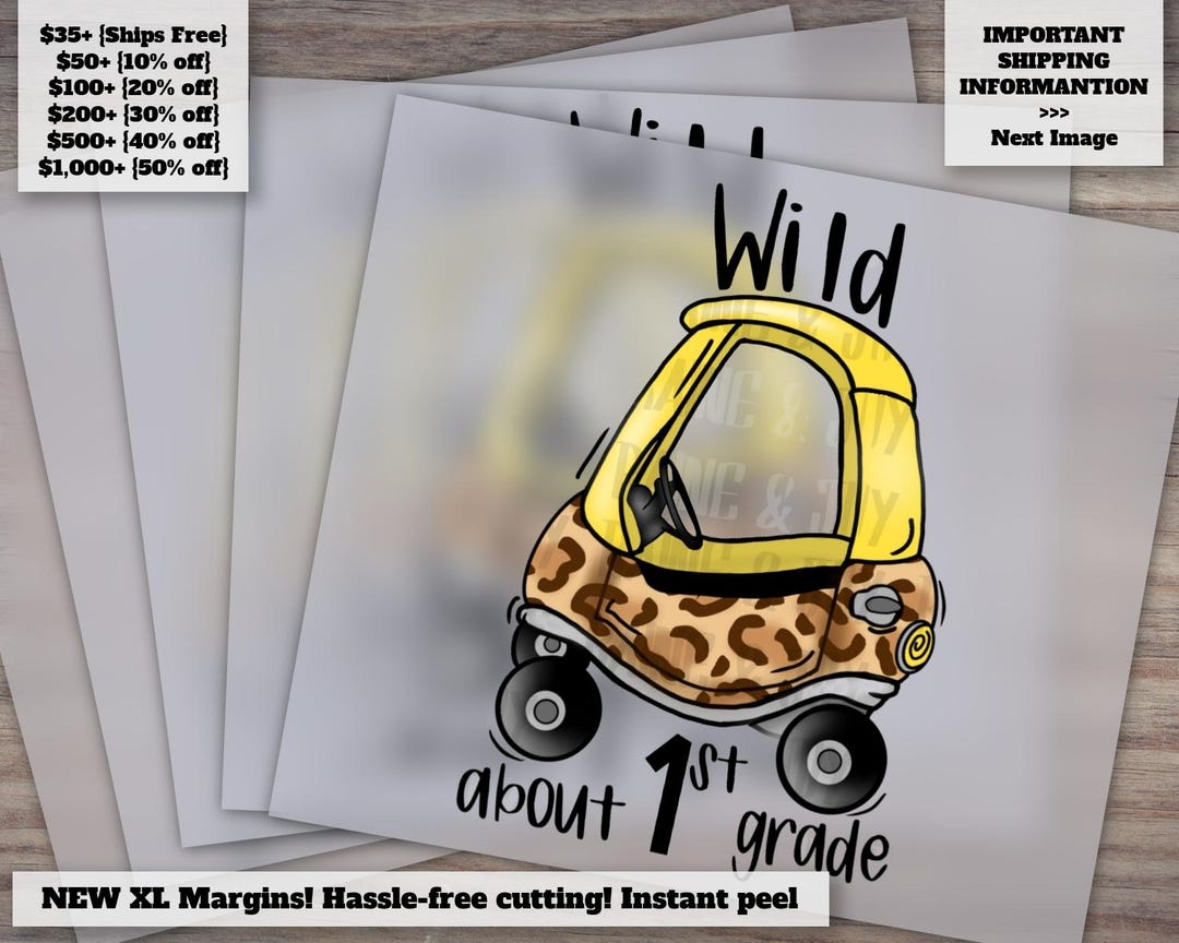Wild About First Grade - Back to School Teacher Designs, Ready to Press ...
