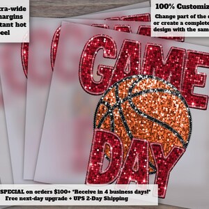 Heat Transfer Sparkle Basketball - Etsy