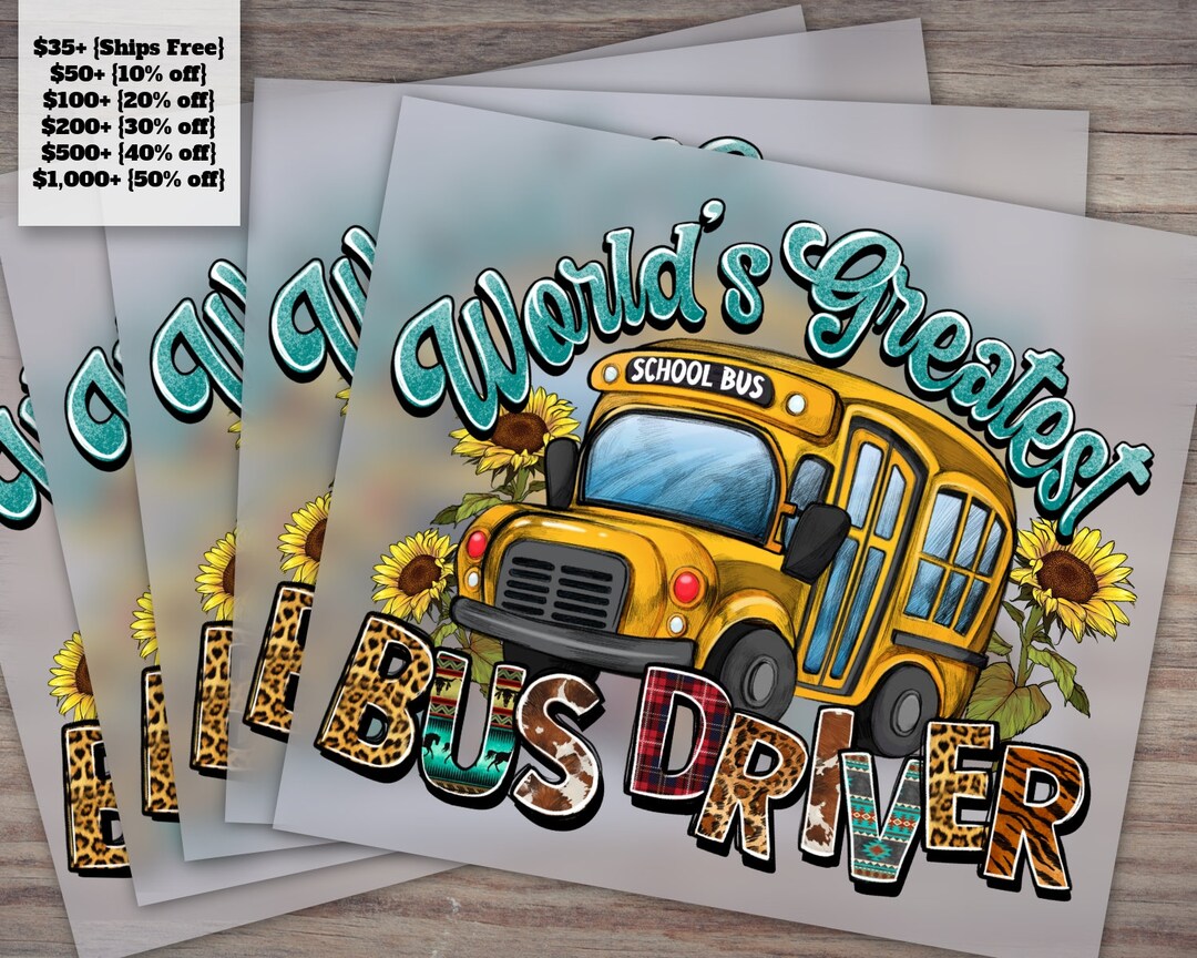 Best School Bus Driver Design, Back to School Press-ready Artwork ...