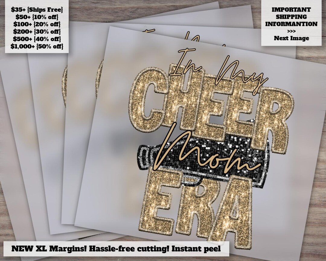 Cheer Mom Glitter Design | Cheerleading Faux Embroidery | Ready to ...