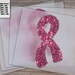 Hand-drawn Sequin Hot Pink Ribbon Design, Faux Sequins, October Pink ...