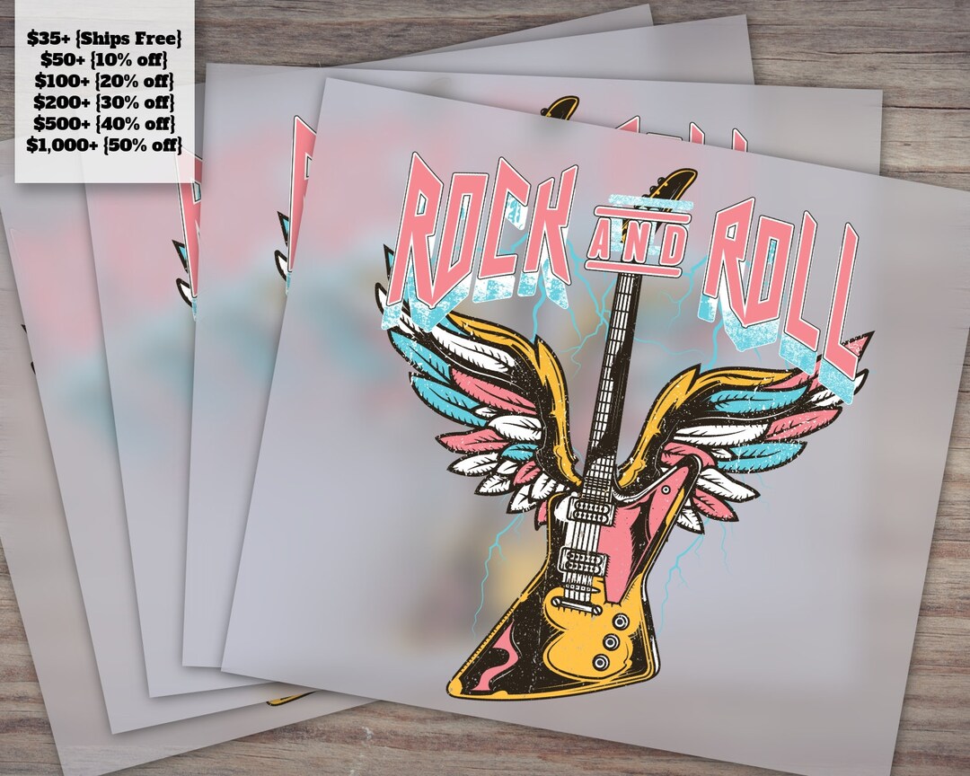 Create Unique Rock and Roll Designs With Custom DTF Print, Sublimation ...