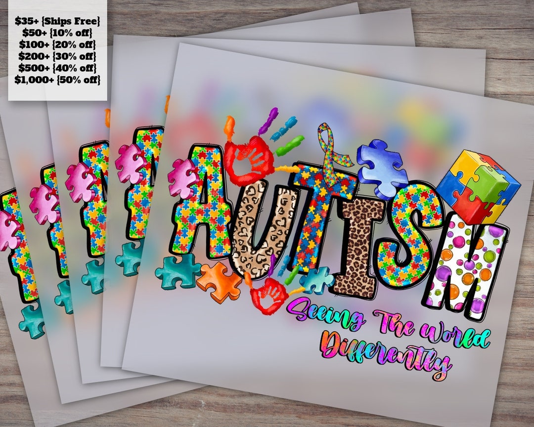 Autism Awareness Design, Seeing World Differently, Autism Acceptance ...