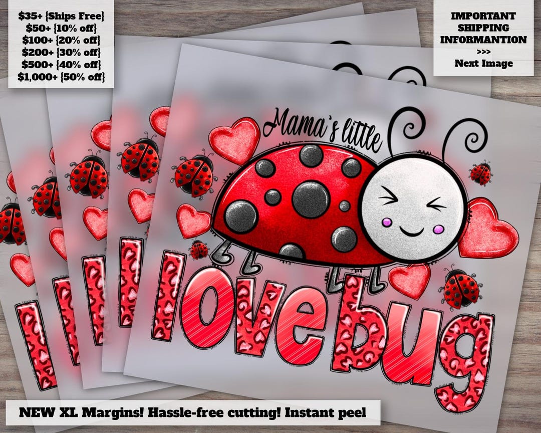 Hand Drawn Love Bug Design | Mama's Little Love Bug | Valentine's Day ...